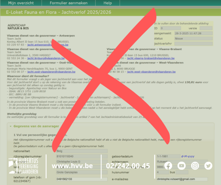 Vernieuwing e-loket ANB: tijdelijke onbeschikbaarheid voor aanvragen jachtverlof - Hubertus ...